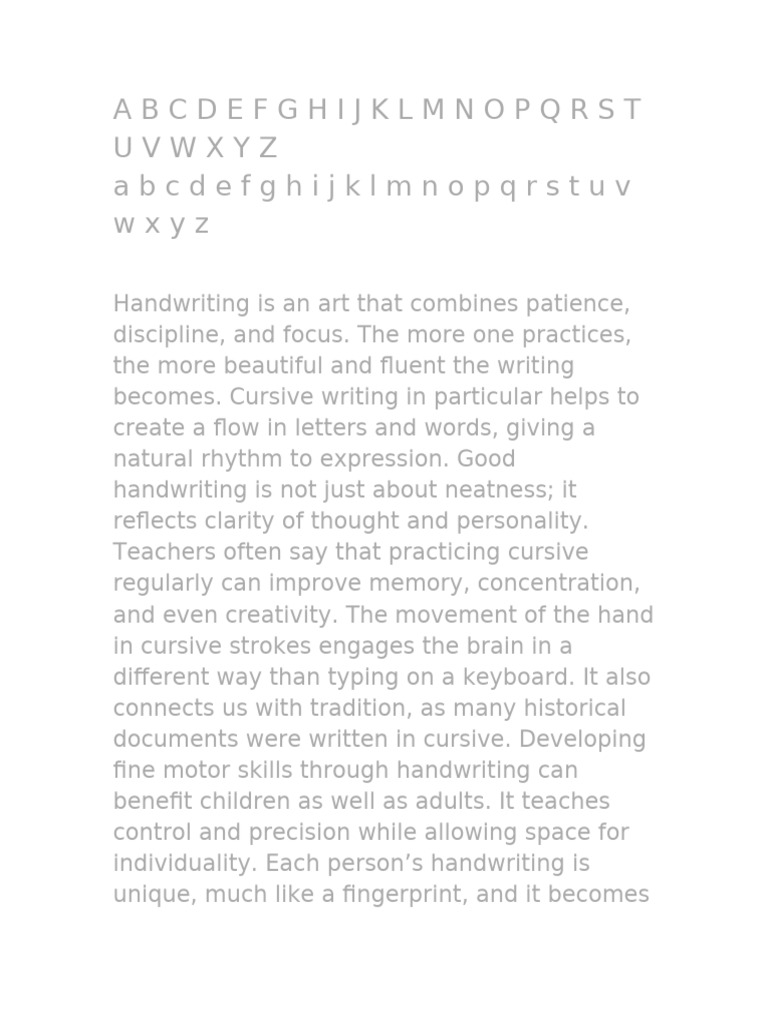 Handwriting Practice Cursive | PDF