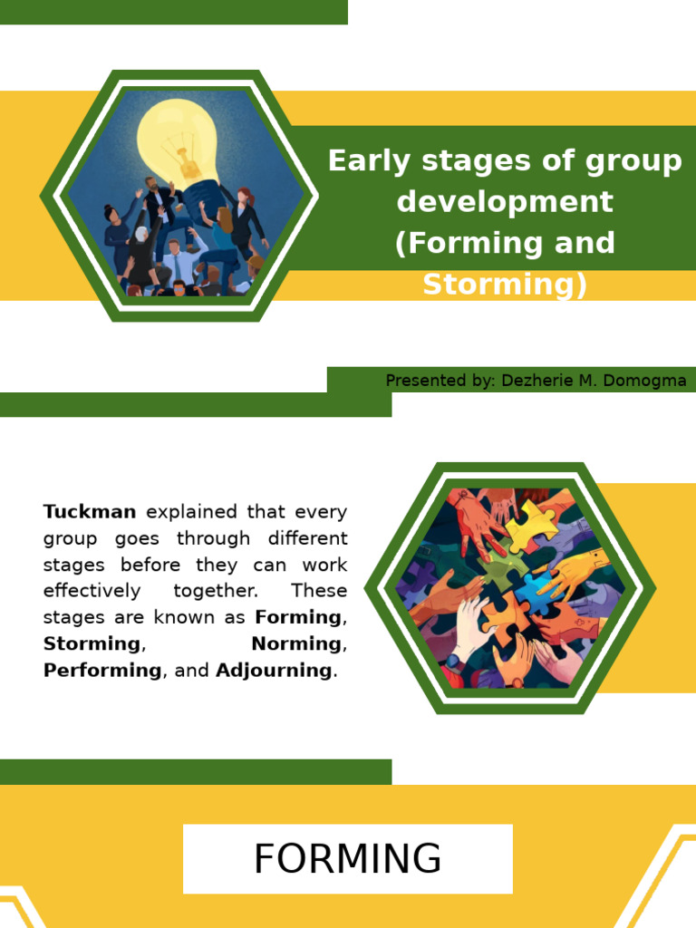 Early Stages of Group Development Forming and Storming | PDF ...