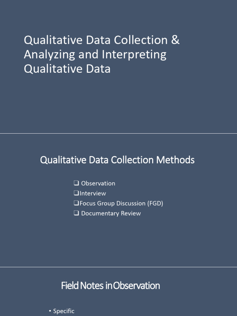 6 - Qualitative Data Collection and Analysis | PDF | Thesis | Focus Group
