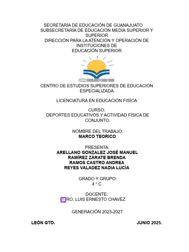 Marco Teorico Cvz | PDF | Defensor (Asociación de Fútbol) | Fútbol rugby