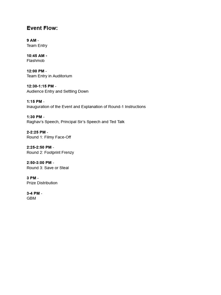 Event Flow | PDF