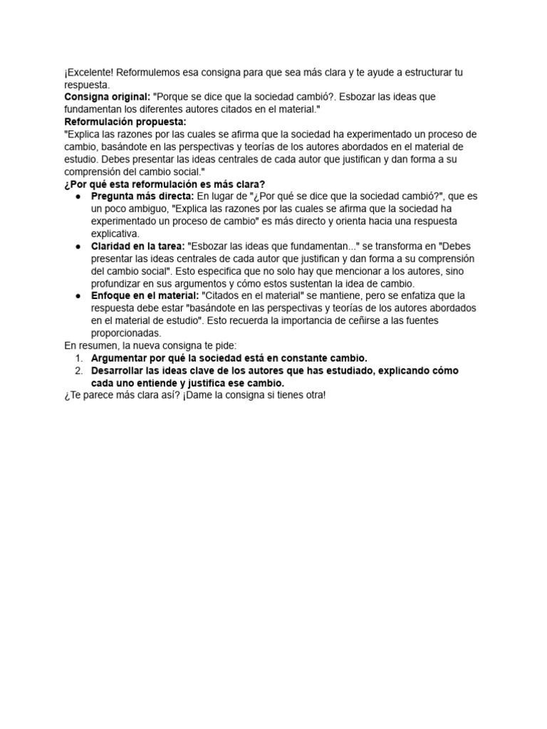 Porque Se Dice Que La Sociedad Cambió Esbozar La - 250716 - 175130 | PDF