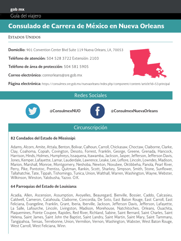 29.Consulado de Carrera de M Xico en Nueva Orleans | PDF