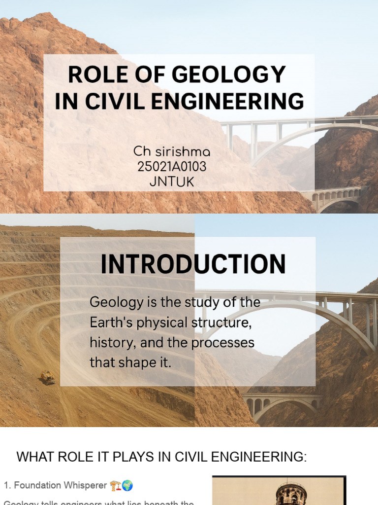 Importance of Geology in Civil Engineering | PDF