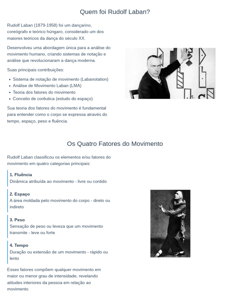 O Fator Movimento de Tempo de Rudolf Laban | PDF | Danças | Tempo