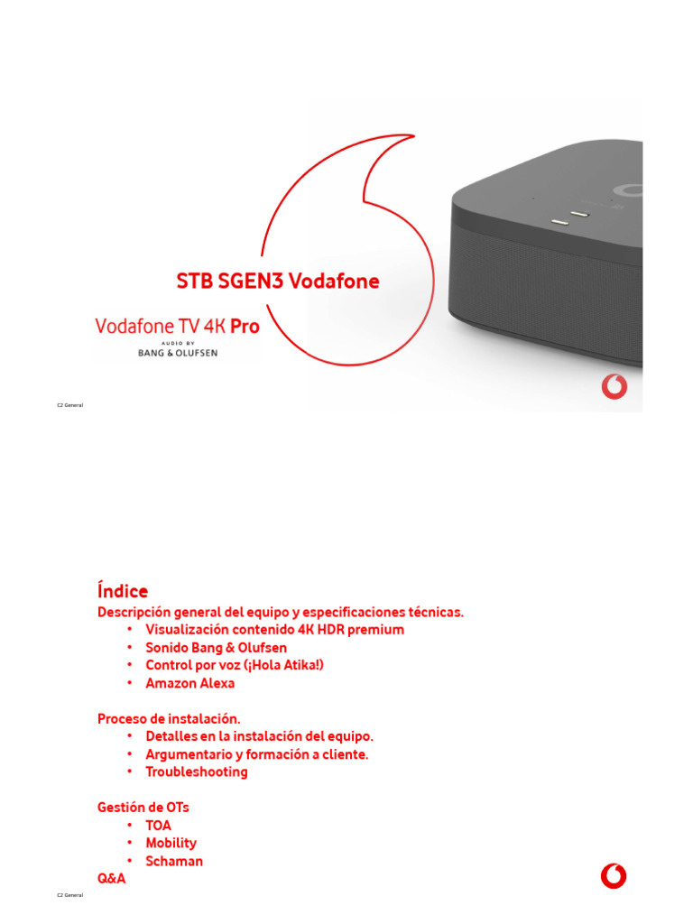 STB GEN3 Vodafone TV 4K Pro - v1 | PDF | Wifi | Altoparlante