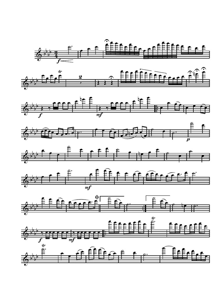 Solo de Flauta - Bolero Concertante | PDF