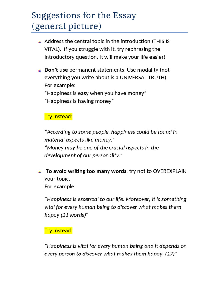 Essay Writing Tips for Clarity and Depth | PDF