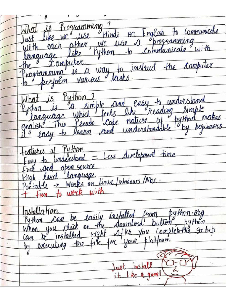 Python Notes | PDF