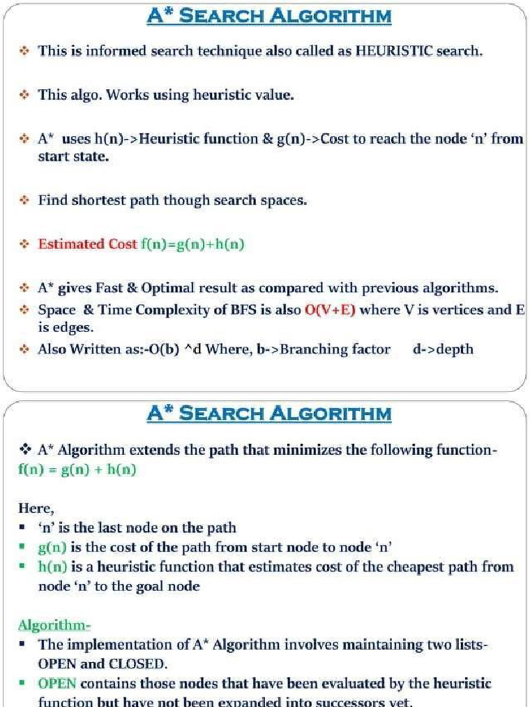 A Star Algorithm v2 | PDF