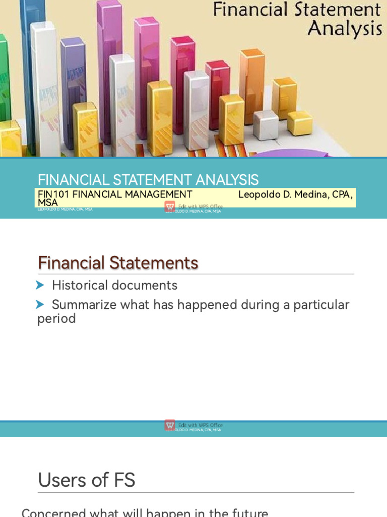 Financial Statement Analysis Techniques | PDF | Leverage (Finance ...