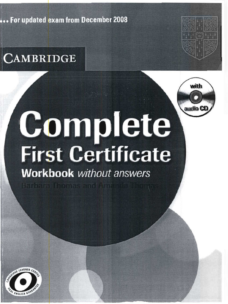Brook-Hart, Guy (2008) Complete First Certificate Teacher's Book | PDF
