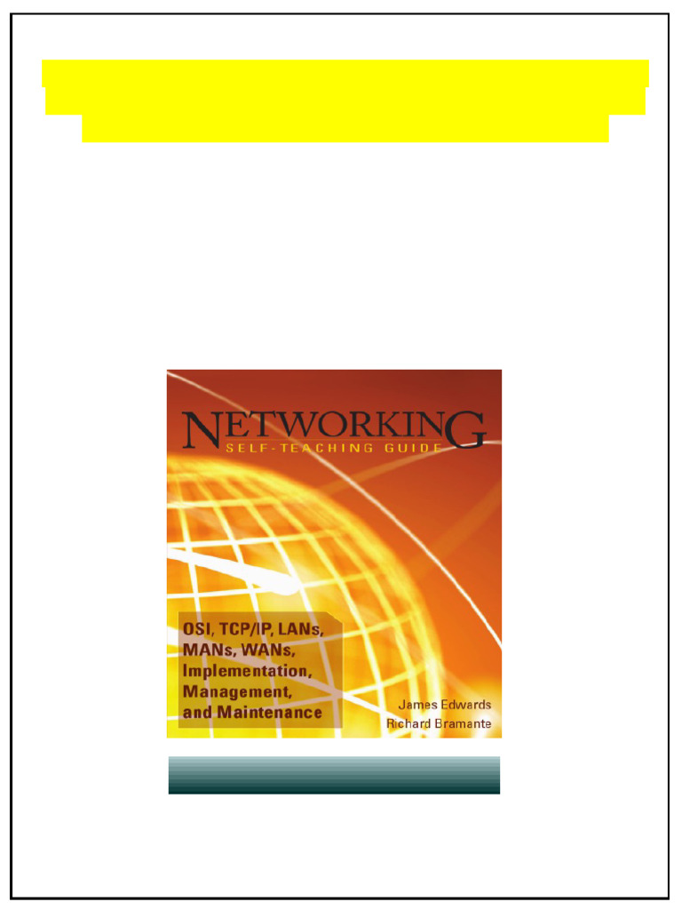 Networking Self Teaching Guide OSI TCP IP LANs MANs WANs Implementation Management and ...