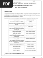 Naso Exam Pamphlet | PDF