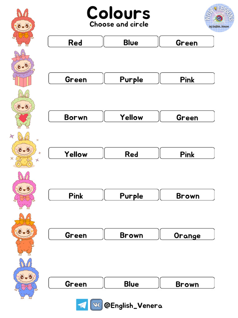 Labubu COLOURS English Venera | PDF
