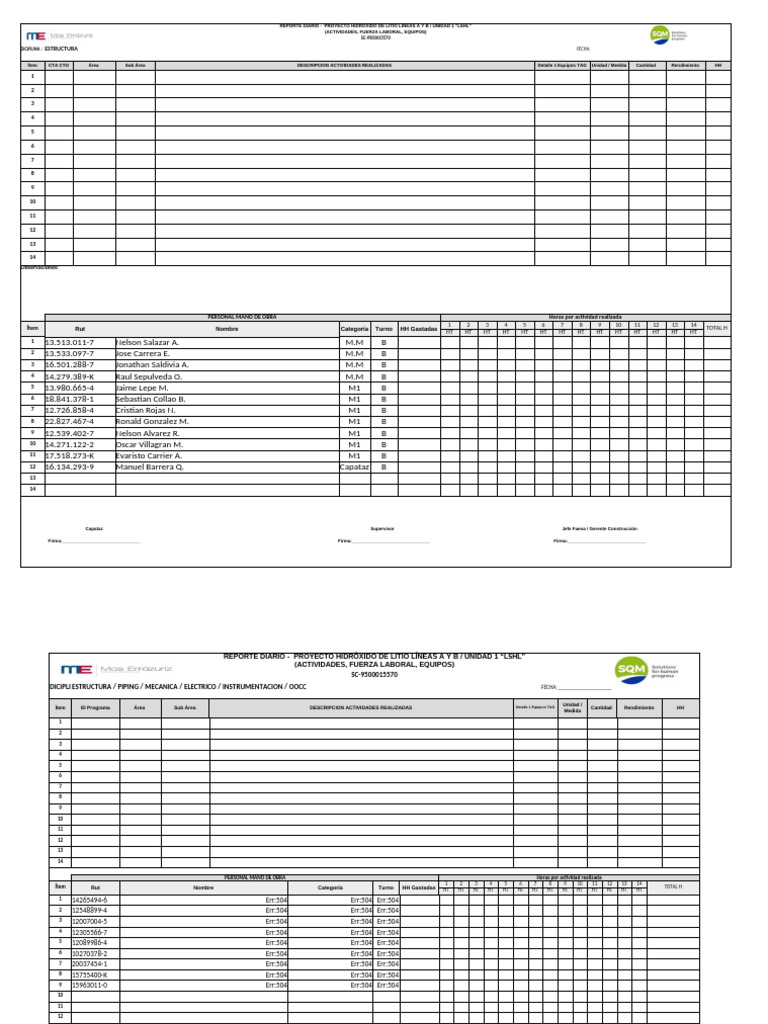 Report Manuel Barrera | PDF | Labor | Personal