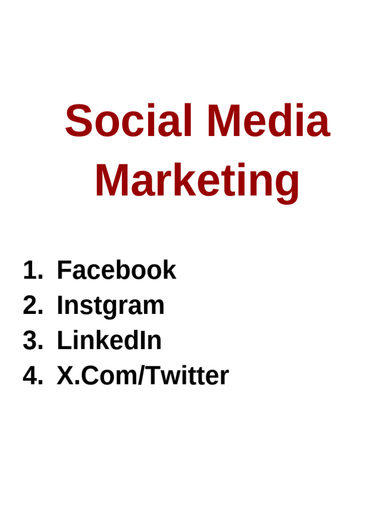 Social Media Marketing (MP Institute Varanasi) | PDF | Facebook | Linked In