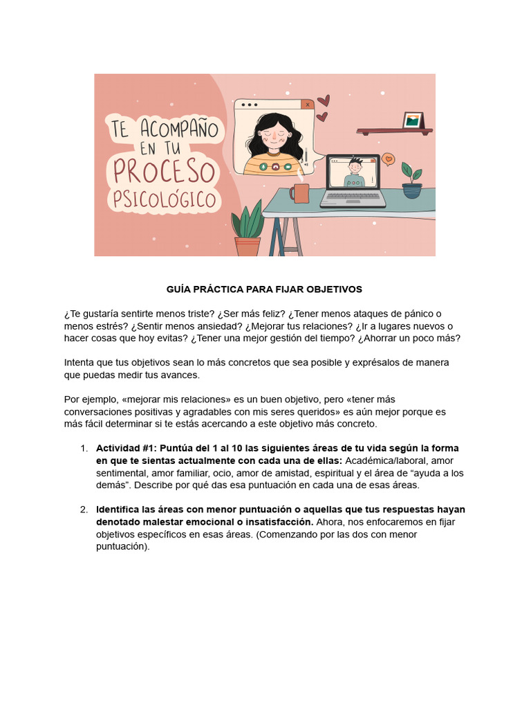 Fijar Objetivos Personales Efectivos | PDF | Amor | Ciencias del ...