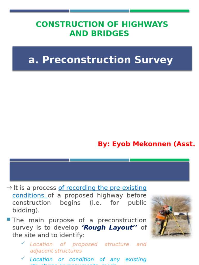 Preconstruction Survey Overview | PDF