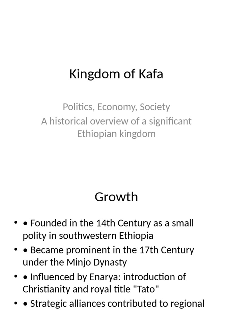 Kingdom of Kafa Presentation | PDF