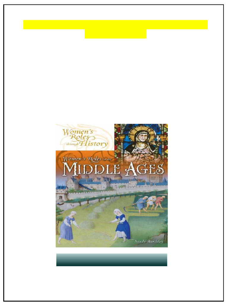 Women S Roles in The Middle Ages Sandy Bardsley Complete Edition | PDF ...
