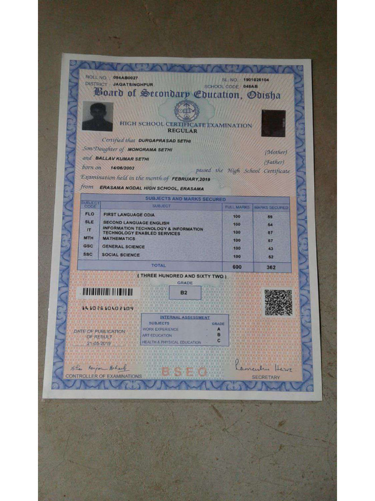 Board Certificate | PDF