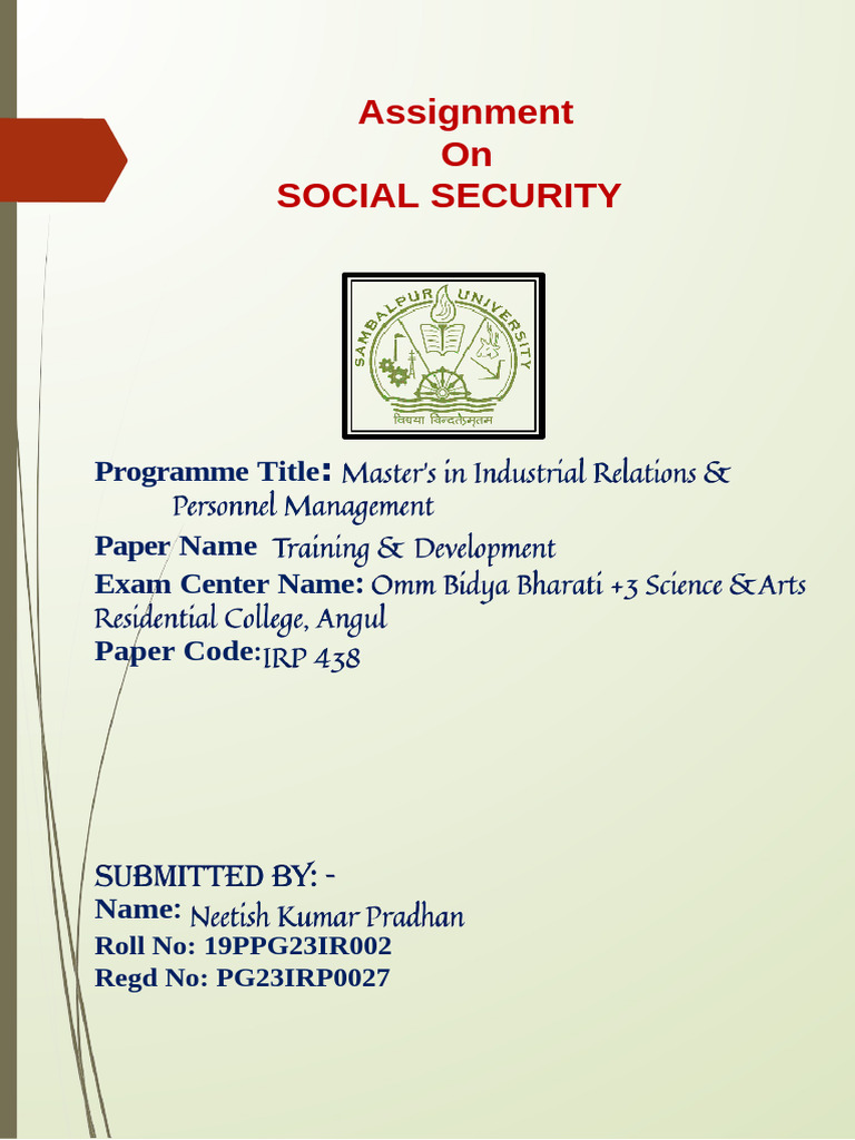Social Security | PDF