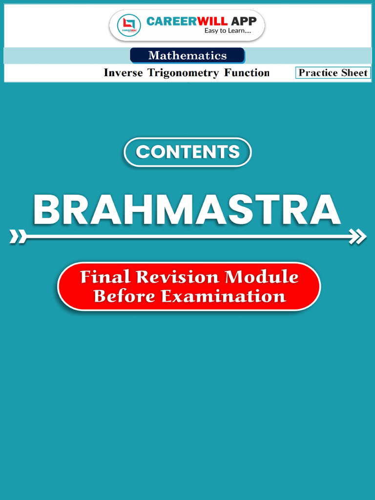 Brahmastra ITF 645960 Crwill | PDF | Trigonometric Functions | Geometry