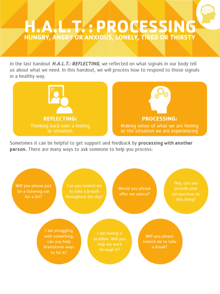 25.YLS HALT Processing | PDF | Feeling | Mental Health
