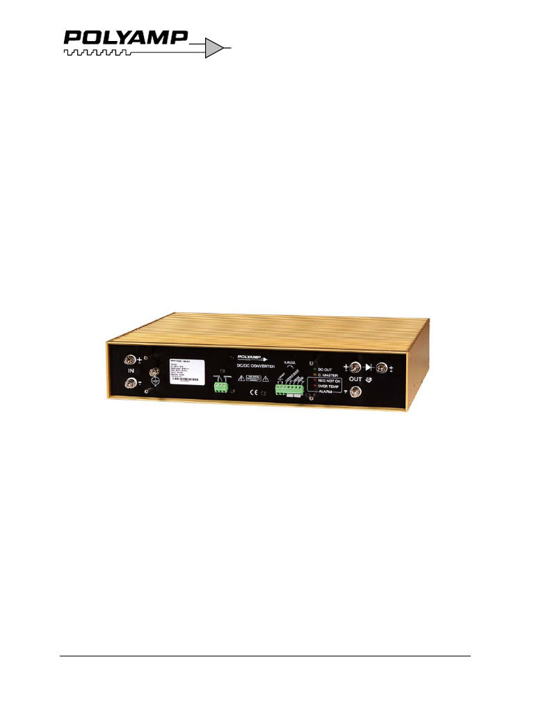 Pu1000/Pu600 Installation Manual | PDF | Fuse (Electrical) | Relay