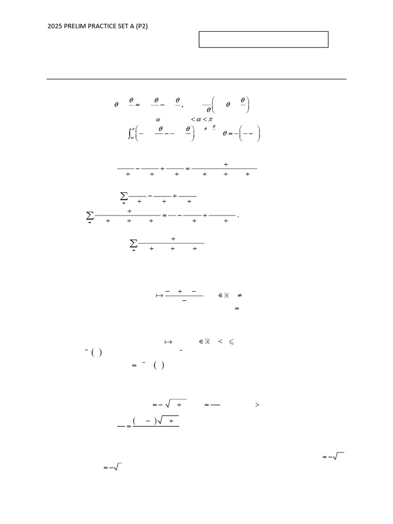 2025 Prelim Practice Set A (Paper 2) | PDF | Email Spam | Linear Regression