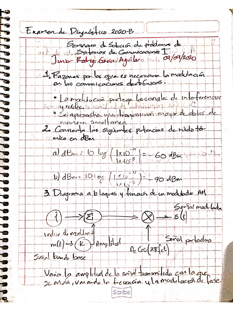 Examen Diagnóstico SSPSC I | PDF