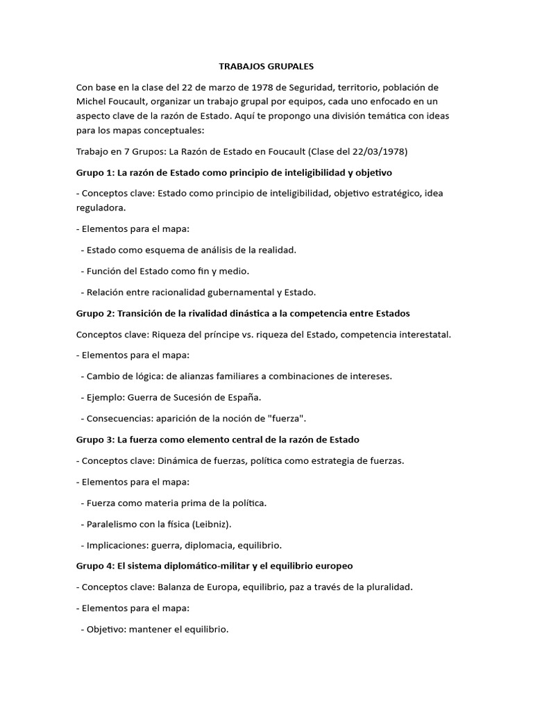 Trabajos Grupales | PDF | Estado (política) | Diplomacia