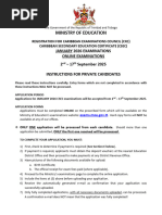 Caribbean Examinations Council: Application For Replacement Certificate or Diploma Declaration ...