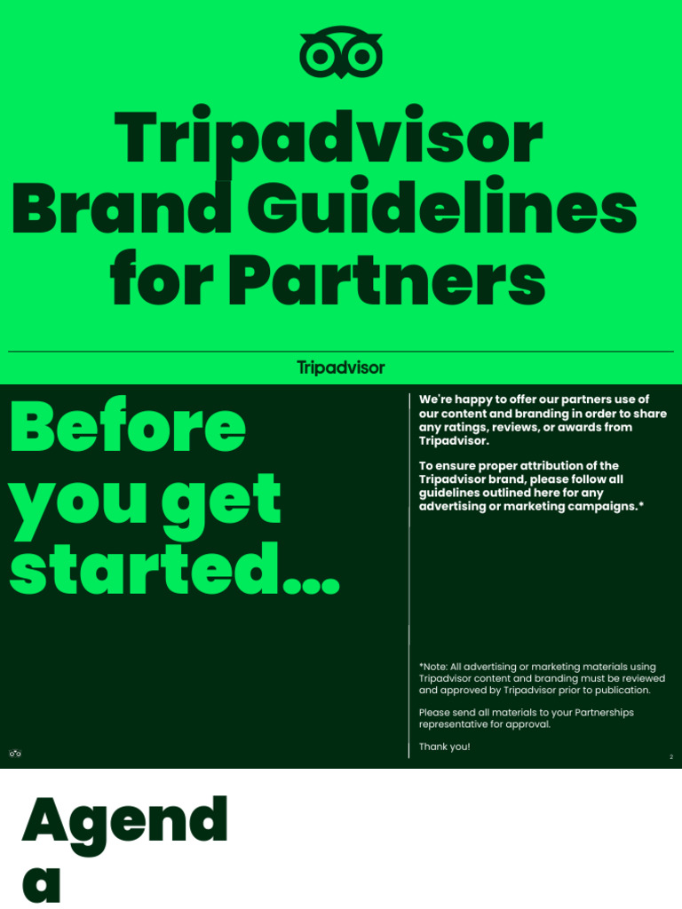Tripadvisor Brand Guidelines 2025 | PDF | Logos | Rgb Color Model