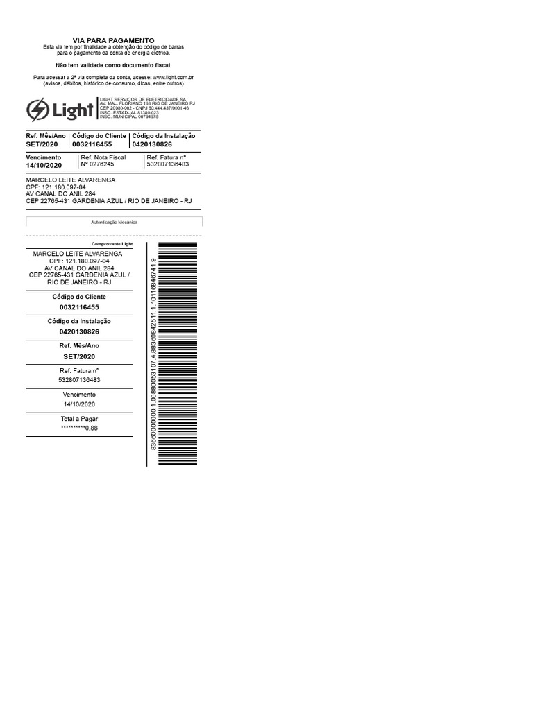 Comprovante de Residencia | PDF