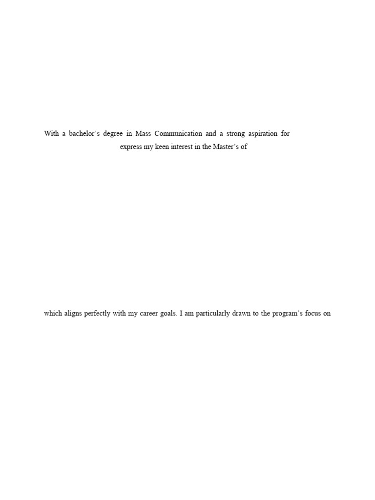 SOP MRes Management UCLan - 250912 - 214447 | PDF | Communication ...