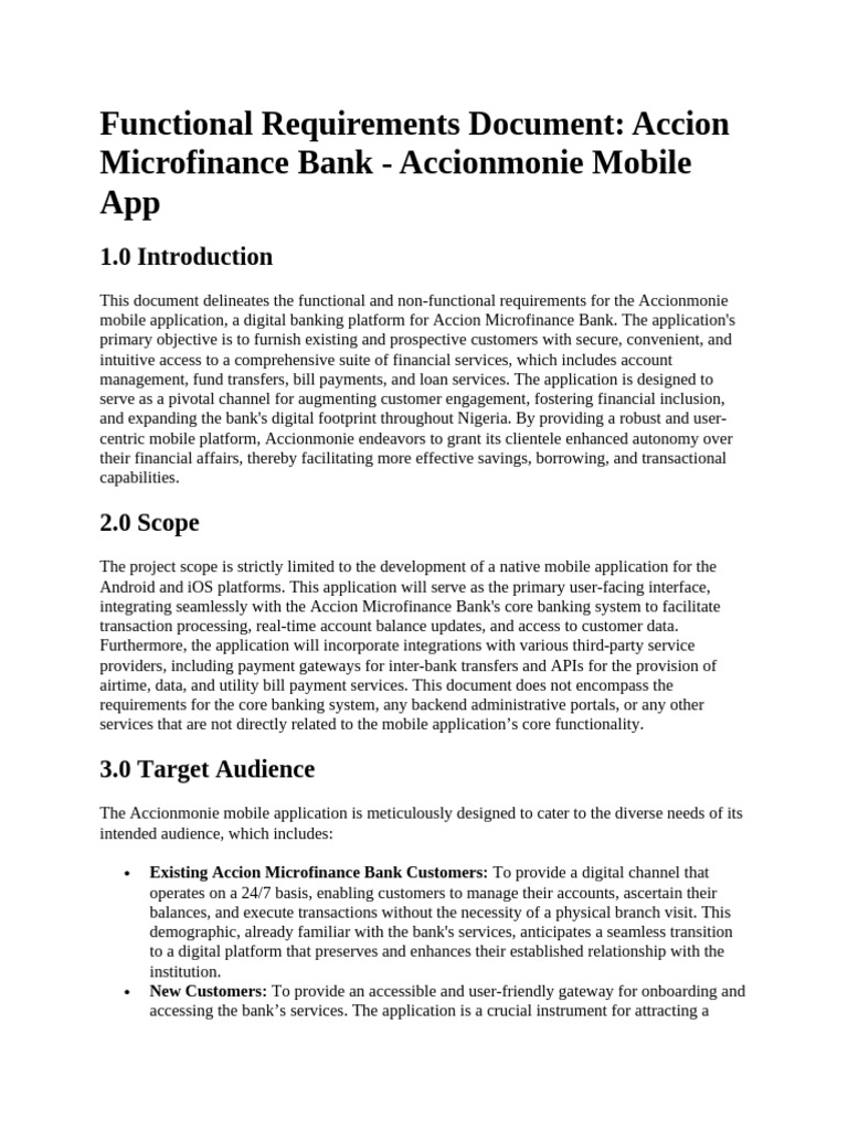 Functional Requirements Document 3 | PDF | Banks | Password