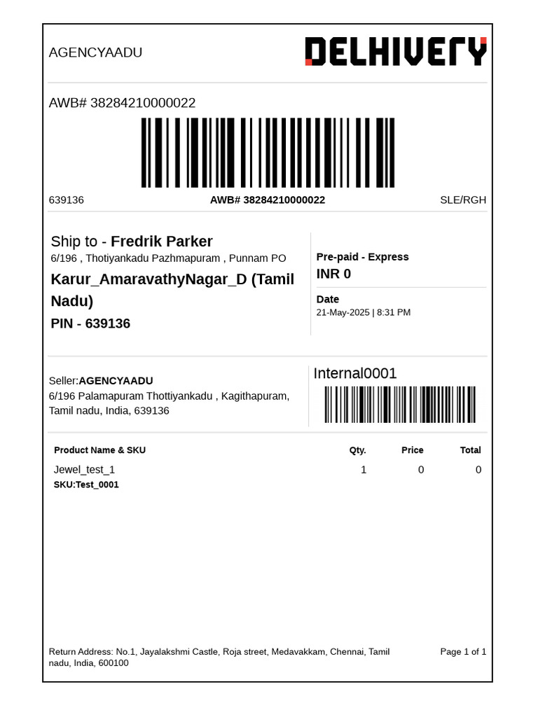 Shipping Label | PDF
