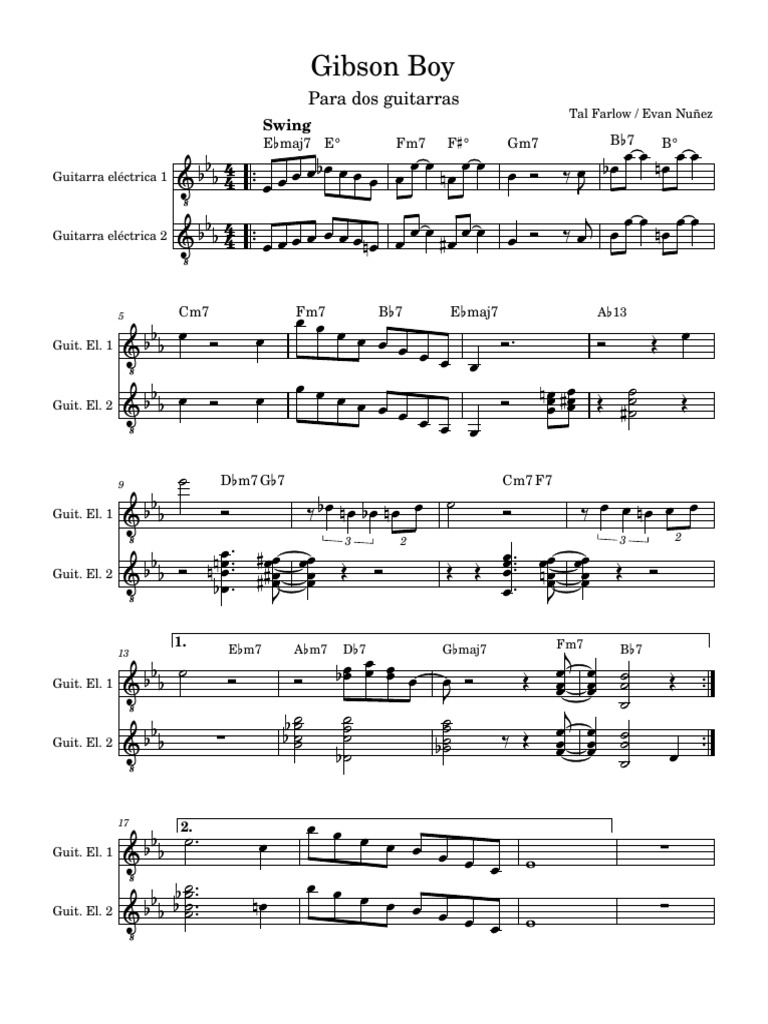 Gibson Boy (Evan) | PDF | Guitars