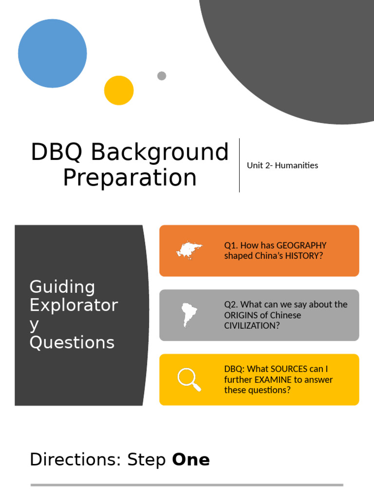 DBQ Background Preparation - Unit 2 | PDF | China | World Politics