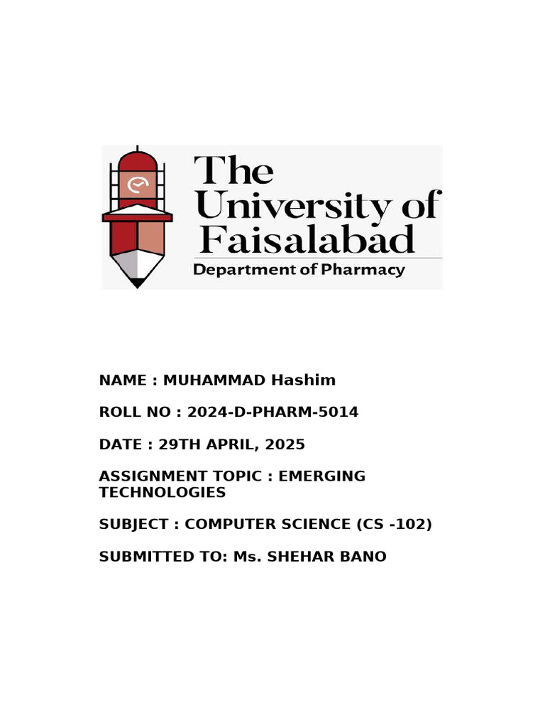 Muhammad Hashim (5014) ICT | PDF | Artificial Intelligence ...