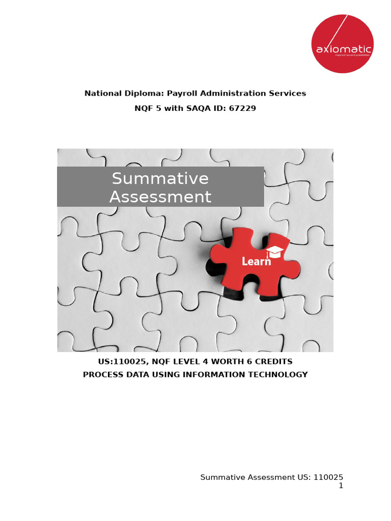 Summative Assessment | PDF | Educational Assessment