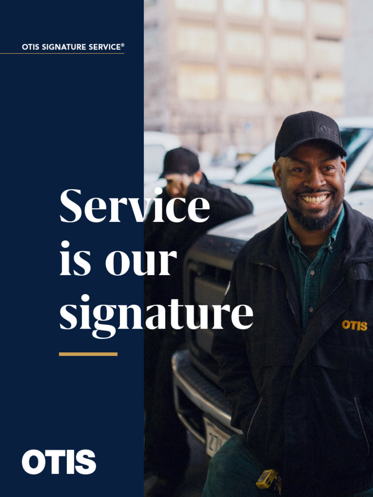 Otis Signature Service: Elevators & Escalators | PDF | Elevator | Computing