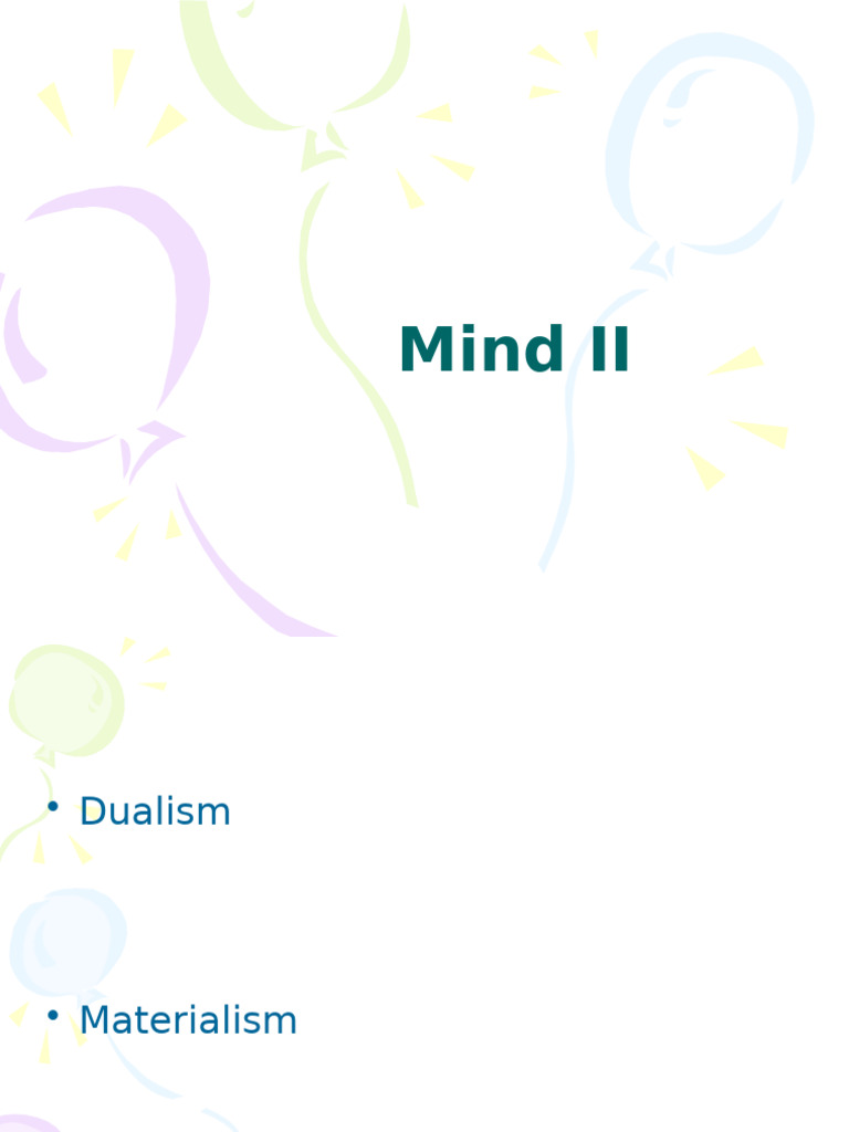 Mind-Brain Identity Theory Explained | PDF