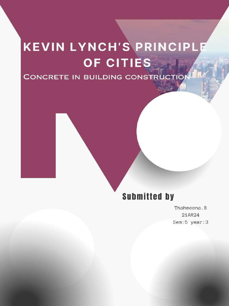 Principle of Cities by Kevin Lynch | PDF