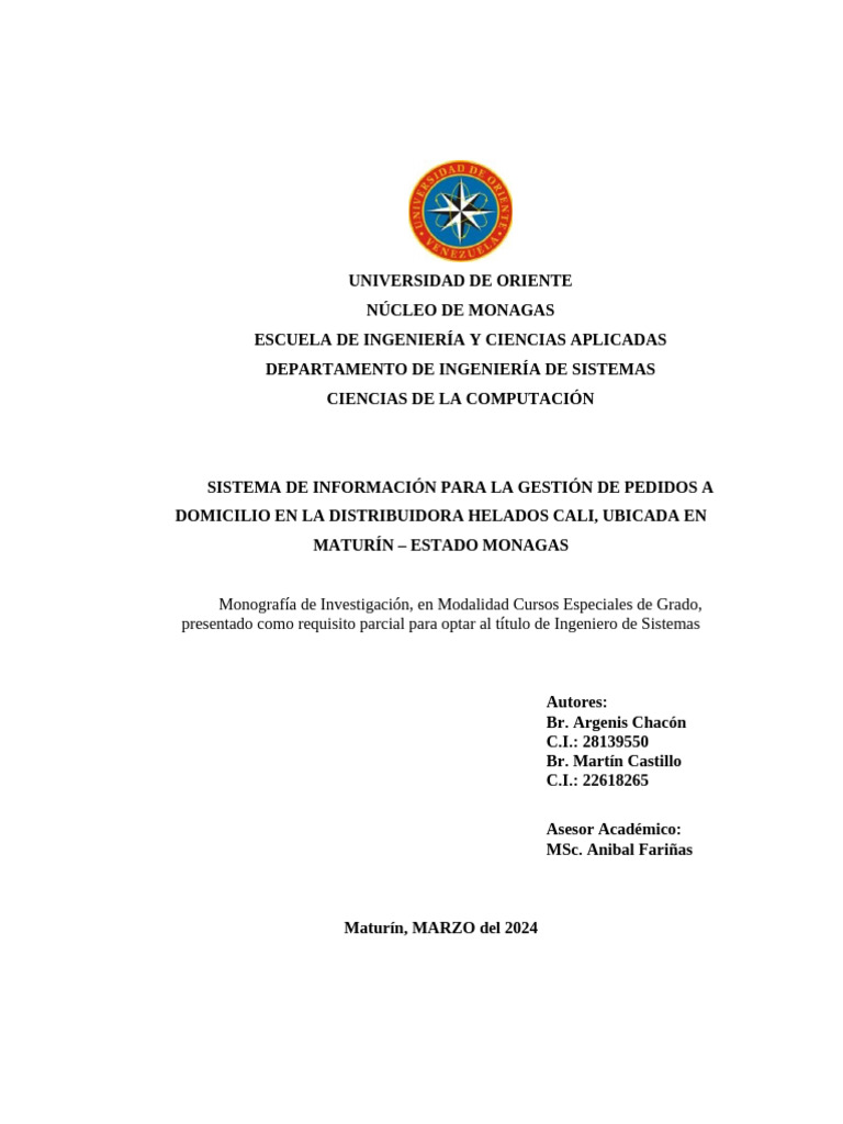 Chacón A & Castillo M, Capitulo I V1.0 | PDF | Logística | Entrega ...