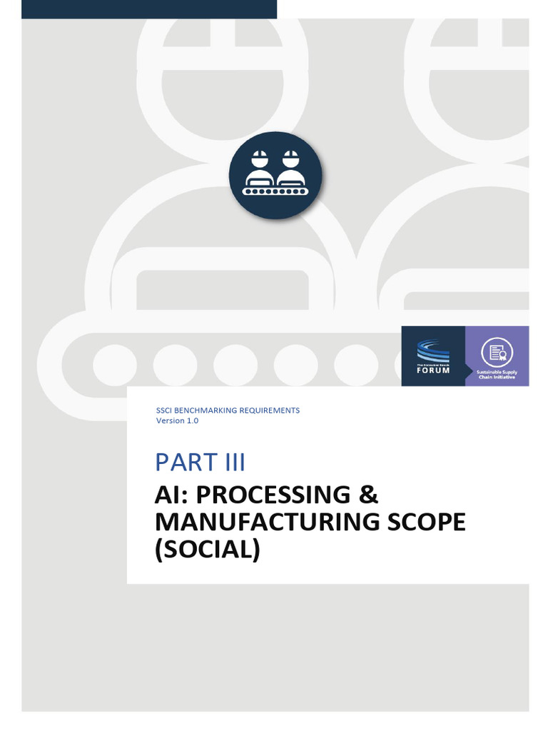 SSCI - Part III - Processing and Manufacturing Scope | PDF ...
