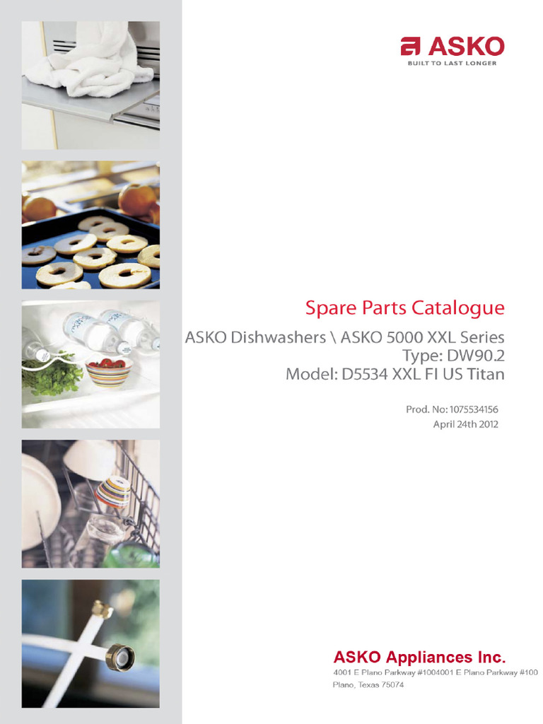 ASKO D5534 XXL FI US Parts List | PDF | Mains Electricity ...