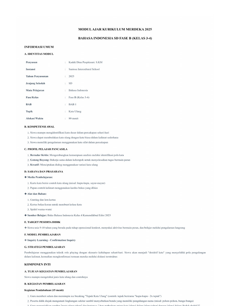 Bahasa Indonesia | PDF